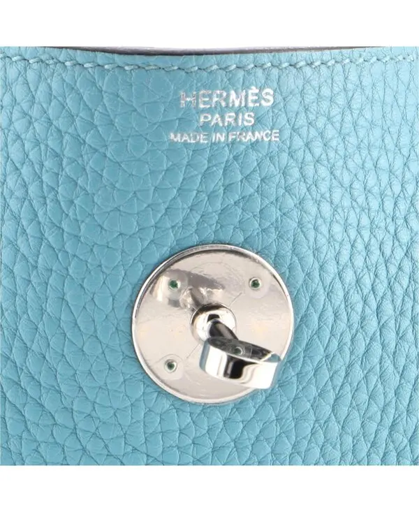 Hermès 30 Lindy Bag Clemence - Blue
