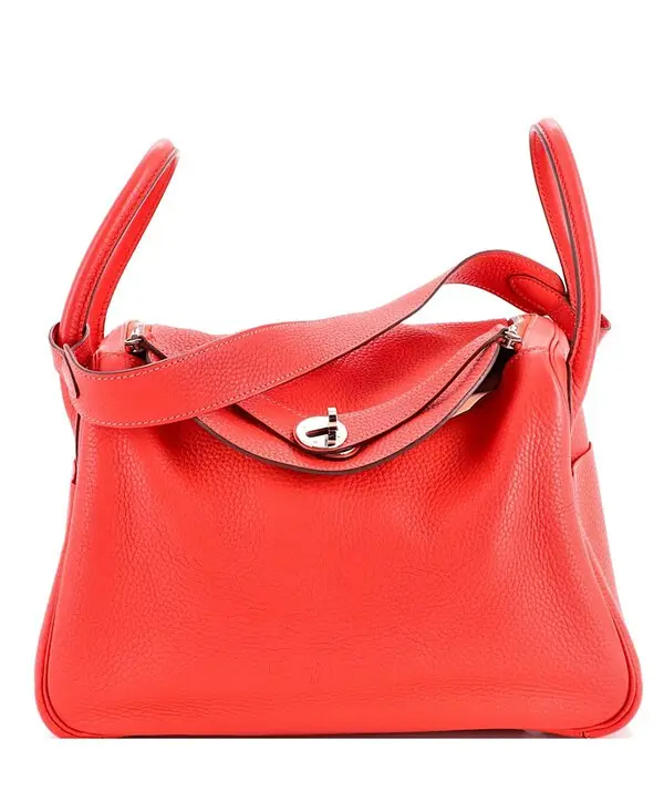 Hermès 30 Lindy Bag Clemence - Red