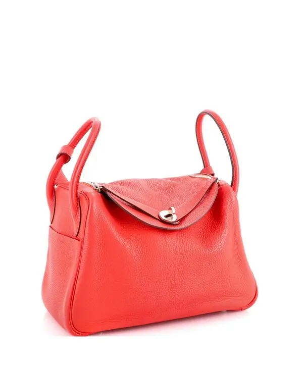 Hermès 30 Lindy Bag Clemence - Red