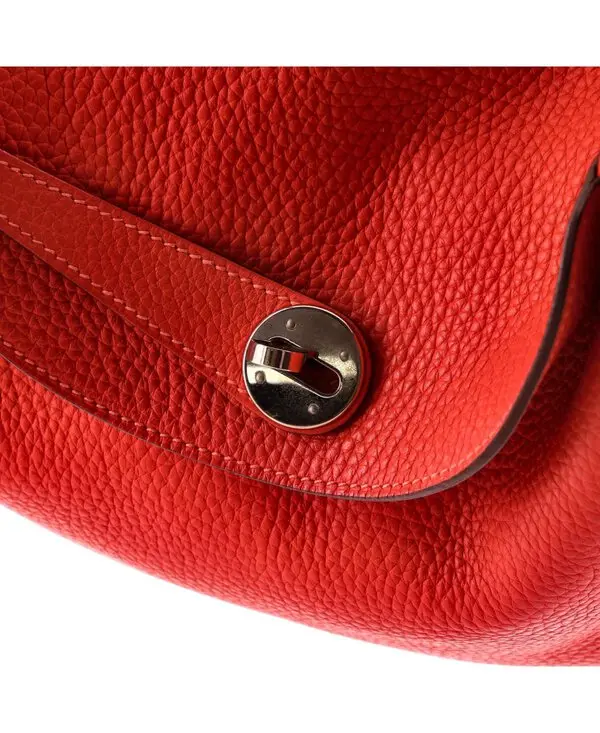 Hermès 30 Lindy Bag Clemence - Red