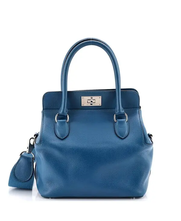 Hermès 20 Toolbox Bag Evercolor - Blue