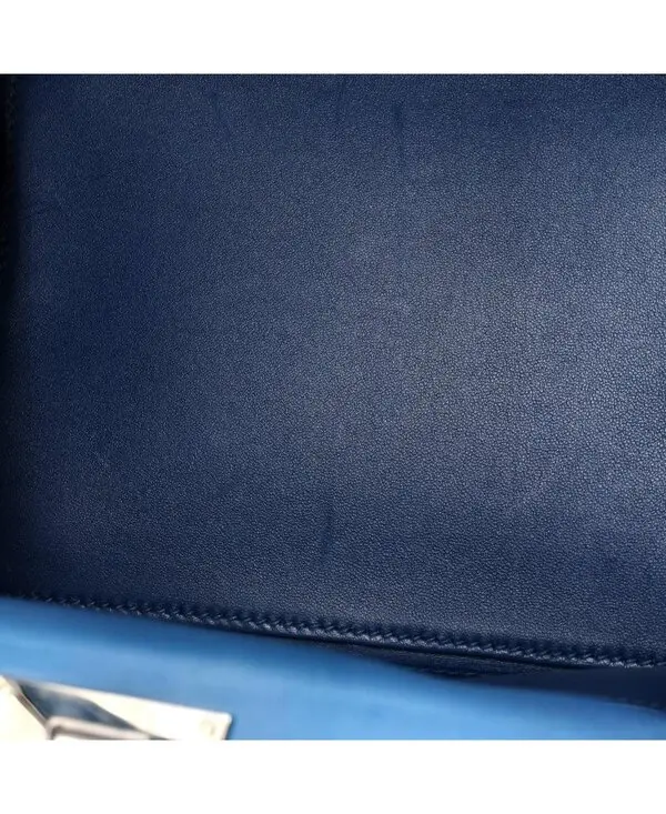 Hermès 20 Toolbox Bag Evercolor - Blue