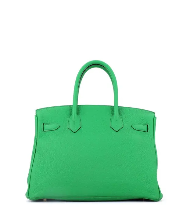 Hermès Birkin 30 Handbag Green Togo With Gold Hardware