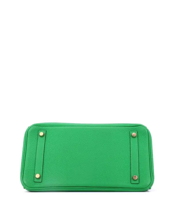 Hermès Birkin 30 Handbag Green Togo With Gold Hardware