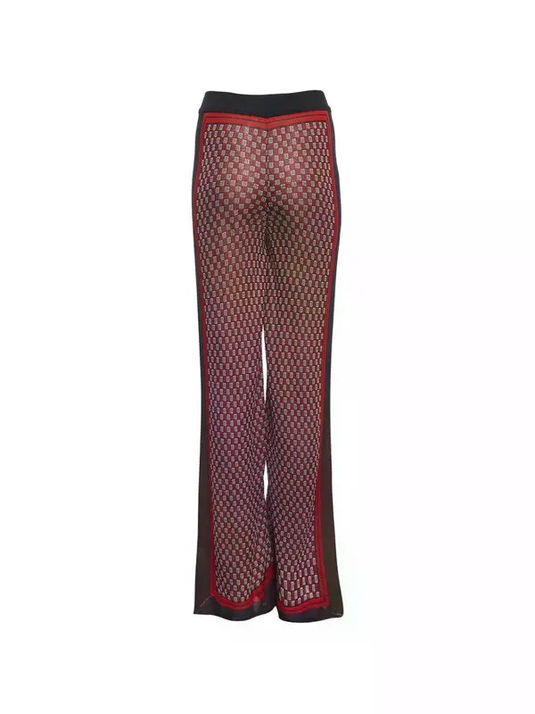 Balmain Monogram Wide-leg Trousers