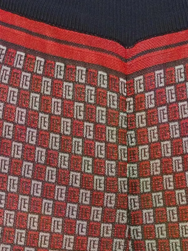 Balmain Monogram Wide-leg Trousers