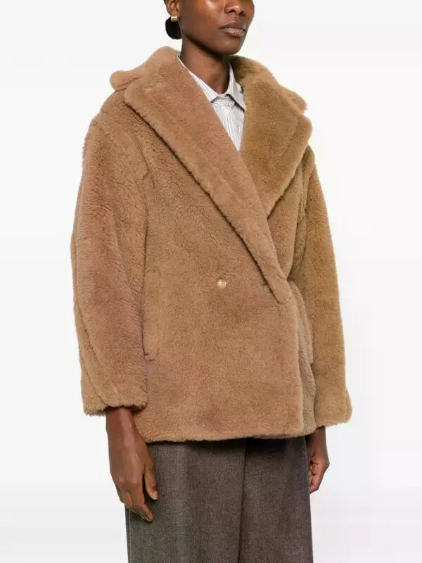 Max Mara Dramma Teddy Double-breasted Coat