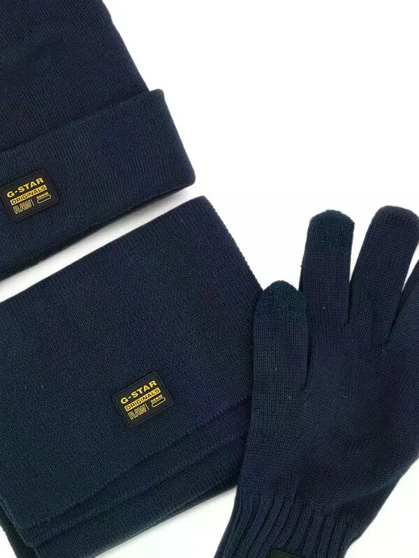 G-star Raw Logo-patch Knit Accessories Set