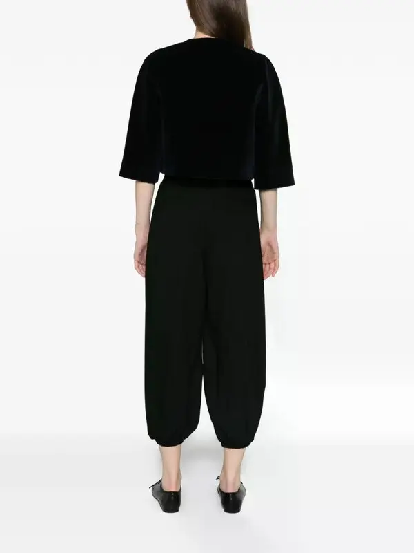 Erdem Embellished Velvet Cropped Evening Jacket