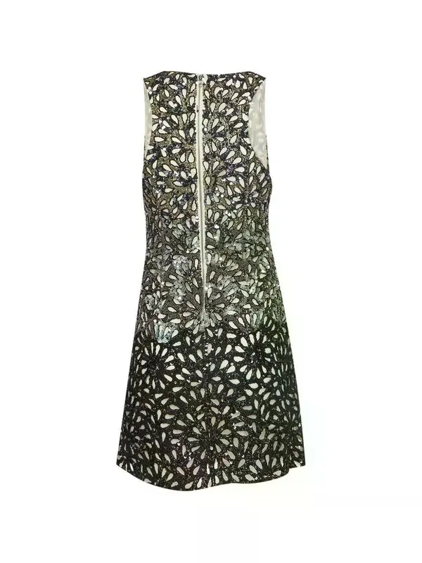 Alice + Olivia Floral-beaded Midi Dress