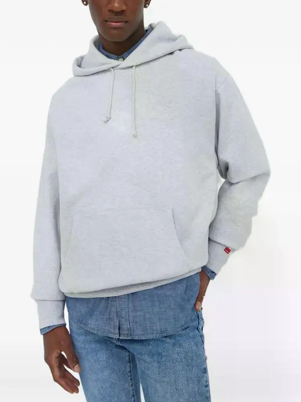 LEVI'S Authentic Logo-embroidered Hoodie - Grey