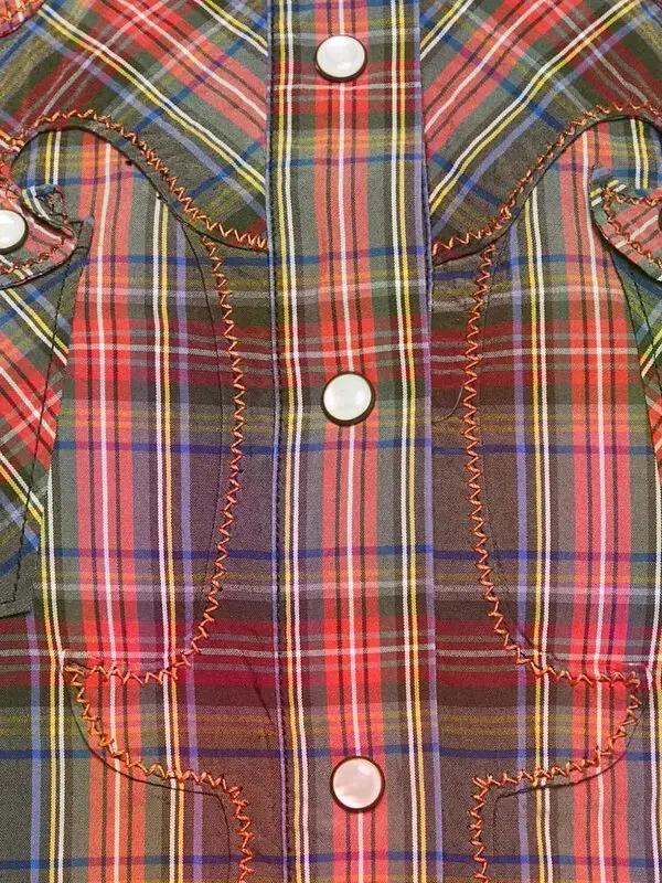 Dolce & Gabbana Plaid Sleeveless Shirt