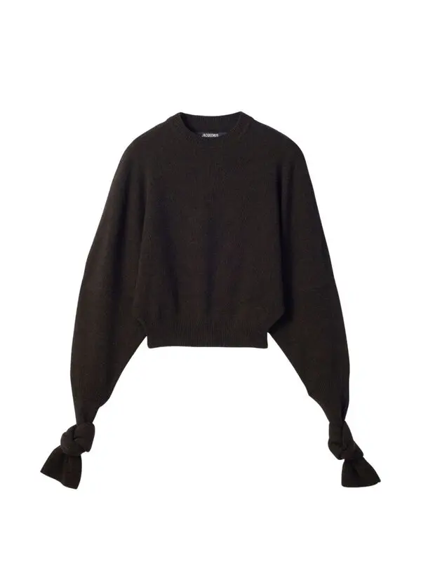Jacquemus Wool Crewneck Sweater - Brown