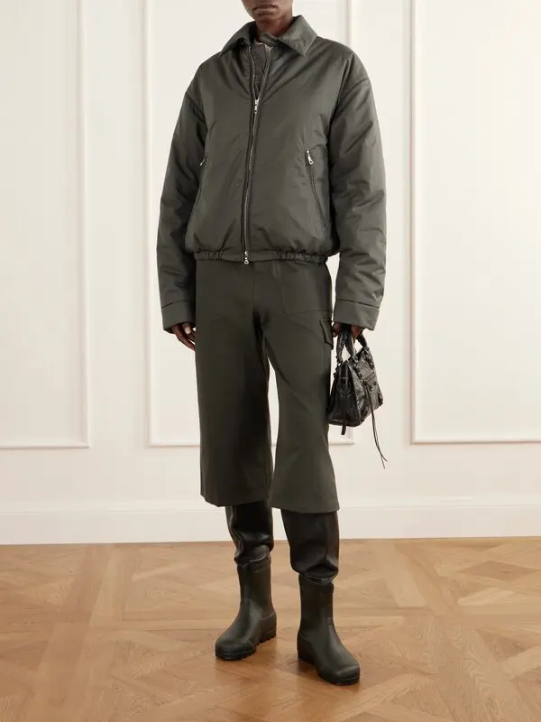RIER Farmer Leather-trimmed Rubber Rain Boots