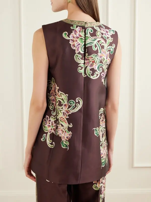 ALEMAIS Josie Floral-print Twill Tunic