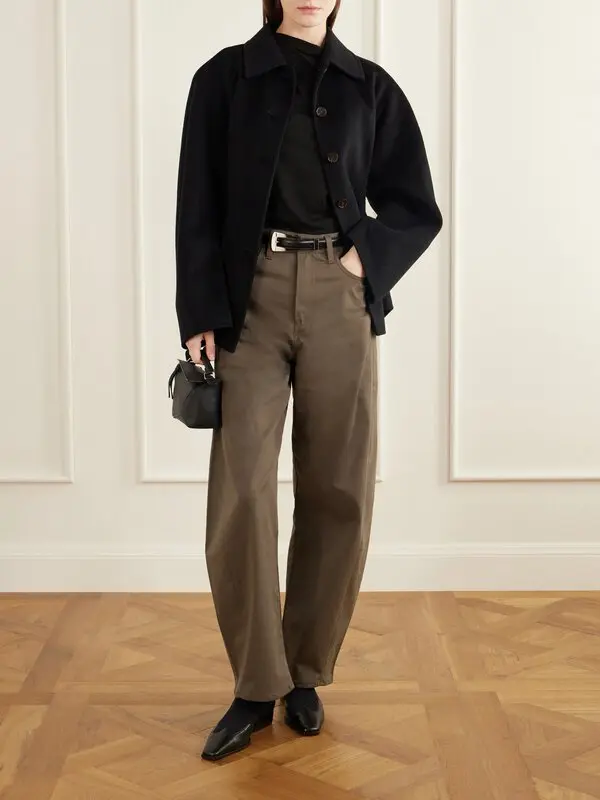 AGOLDE Luna Cotton-twill Barrel-leg Pants