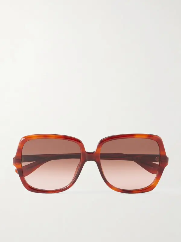 Chloé Salomé Navigator-style Recycled-acetate Sunglasses - Orange