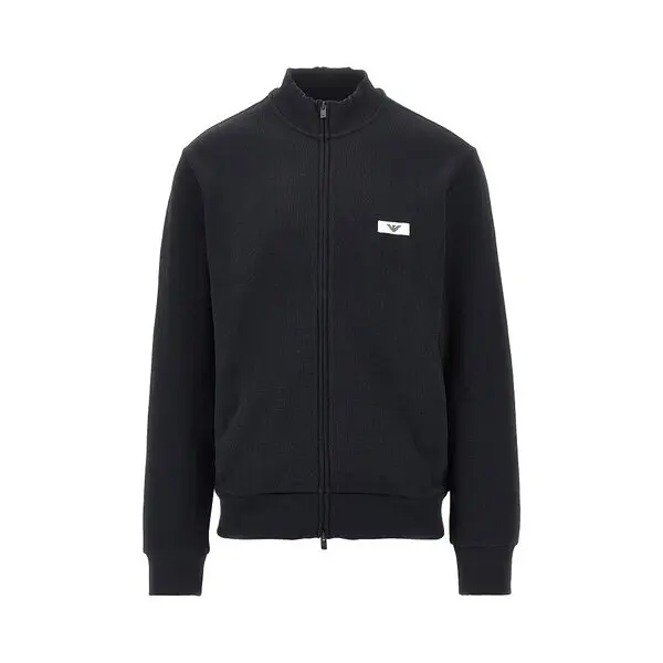 EA BODYWEAR Piquet Jerey Full-zip Weathirt