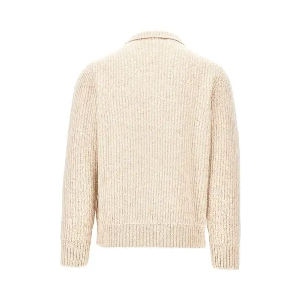 GALLIA KNIT English Rib Alpaca Blend Sweater
