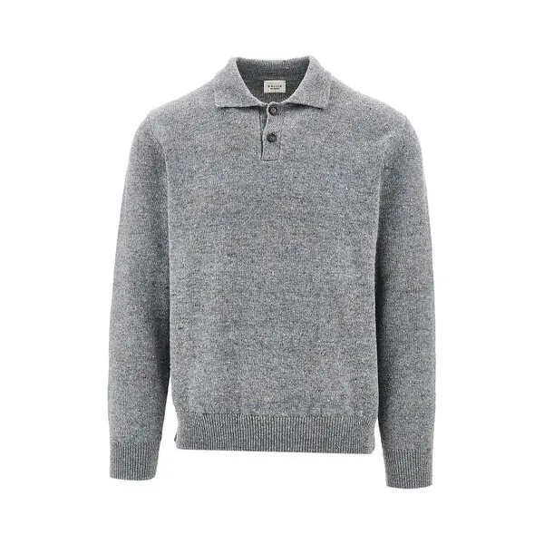 GALLIA KNIT Merino Wool Polo Sweater