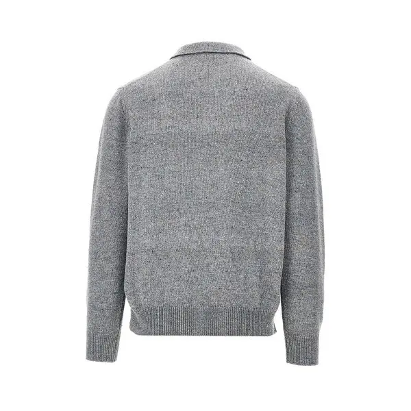 GALLIA KNIT Merino Wool Polo Sweater