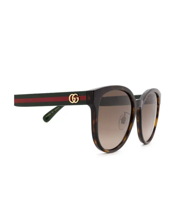 Gucci Stripe Detail Cat-eye Sunglasses