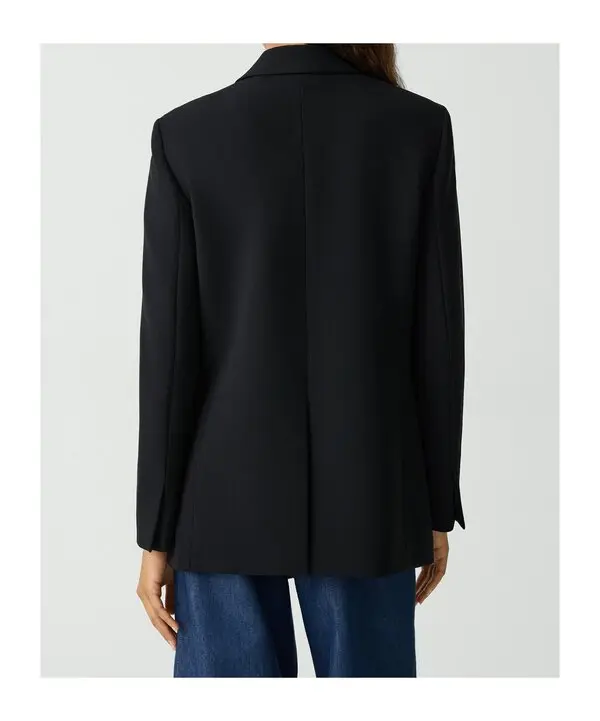 Theory Admiral Crepe Relaxed Double-breasted Blazer