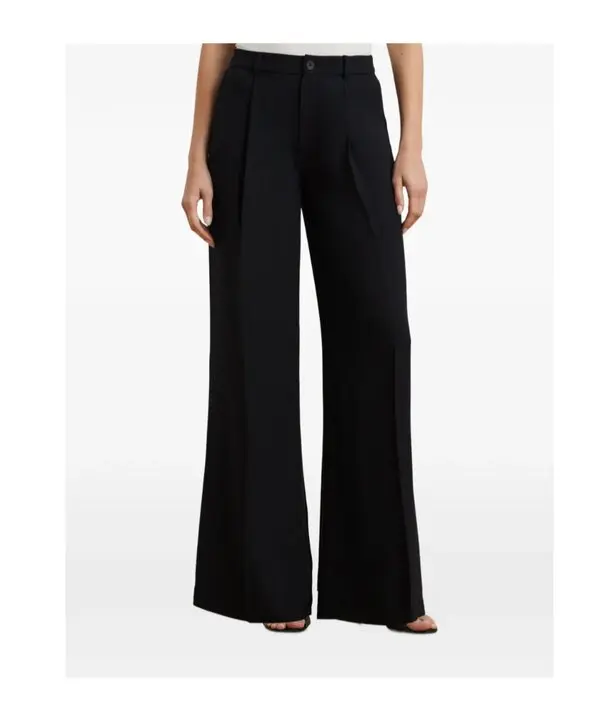 Ralph Lauren Georgette Pleated Wide-leg Trousers