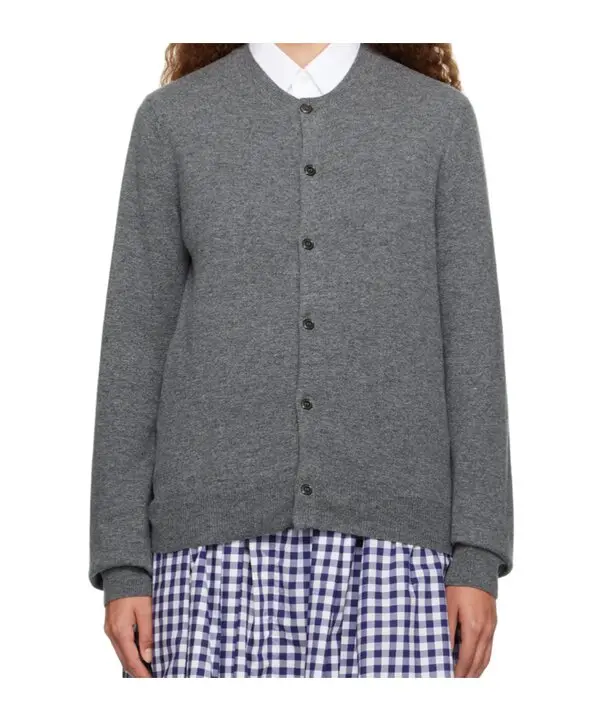 Comme Des Garçons Long Sleeved Cardigan - Grey