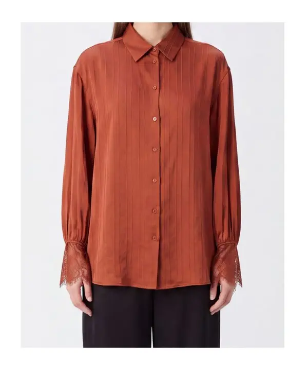 TWINSET Lace-cuff Button-down Shirt