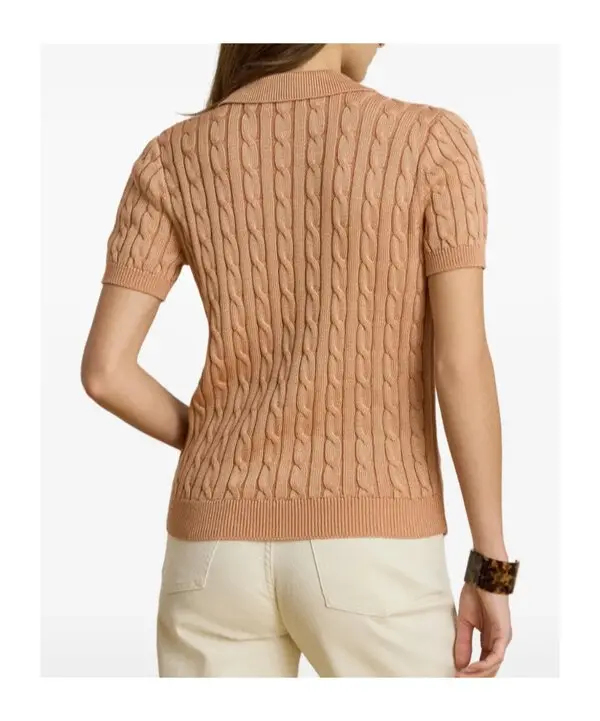 Ralph Lauren Cable-knit Short-sleeve Top