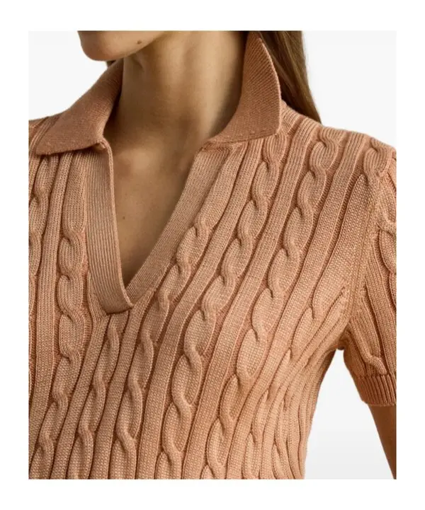 Ralph Lauren Cable-knit Short-sleeve Top