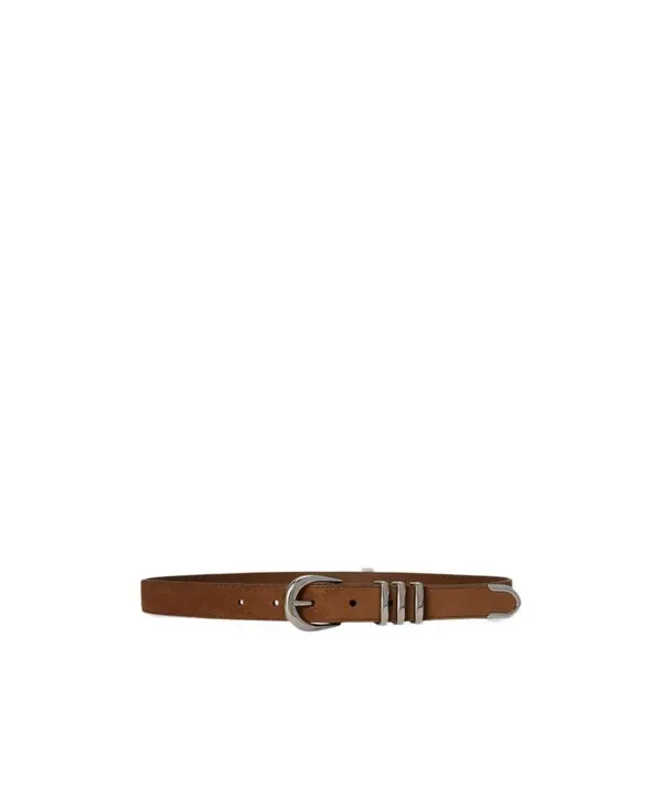 Ralph Lauren Suede Triple-keeper Belt - Brown