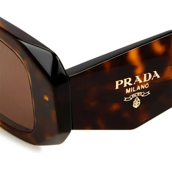 Prada Polygonal Thick-frame Sunglasses