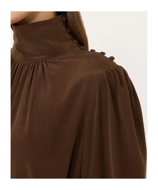 Max Mara Silk Crepe De Chine Dress