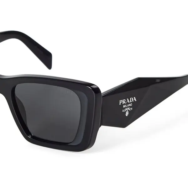Prada Thick-rimmed Rectangular Frame Sunglasses