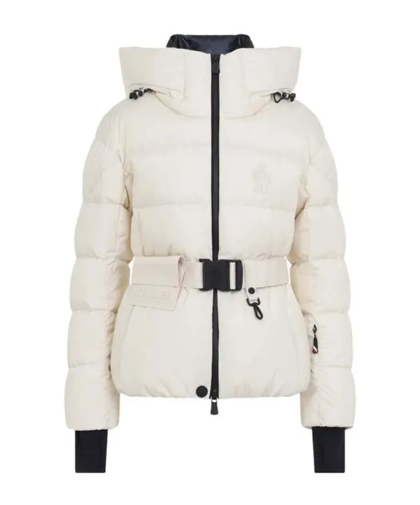 Moncler Bouquetin Belted Hooded Ski Jacket - No