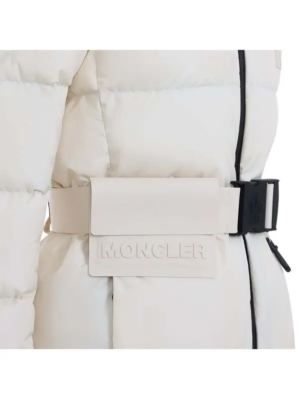 Moncler Bouquetin Belted Hooded Ski Jacket