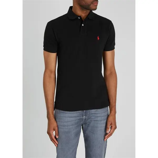 Polo Ralph Lauren Beaded Cotton Short-sleeve Polo Shirt
