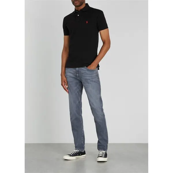Polo Ralph Lauren Beaded Cotton Short-sleeve Polo Shirt