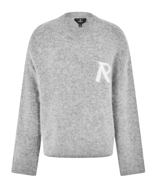 REPRESENT Round-neck Knitted Top - Grey