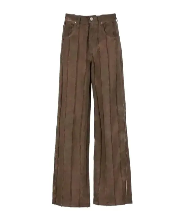 UMA WANG Casual Trousers With Belt Loops - Brown