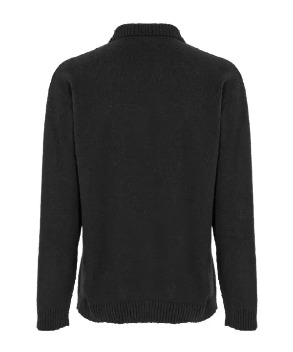 REPRESENT Notched Collar Knitted Top