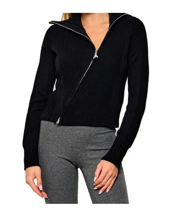 Patrizia Pepe Long-sleeve Zip-up Sweater