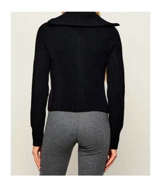 Patrizia Pepe Long-sleeve Zip-up Sweater
