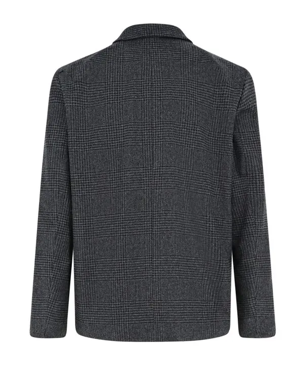 LARDINI Checked Button-up Jacket