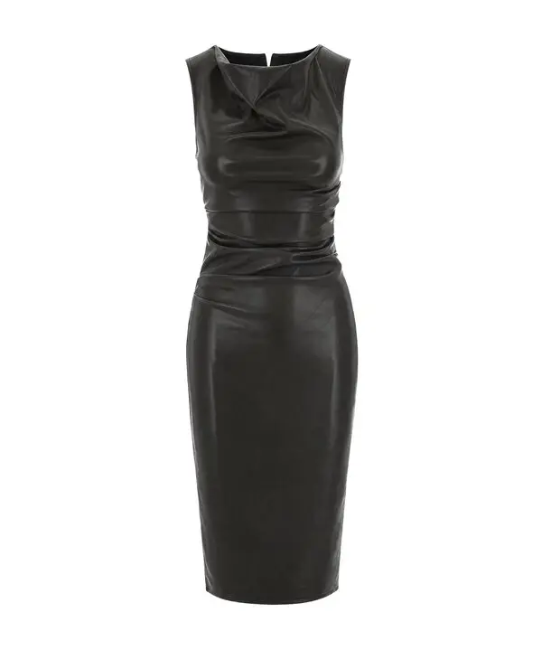 Patrizia Pepe Draped Midi Dress - No