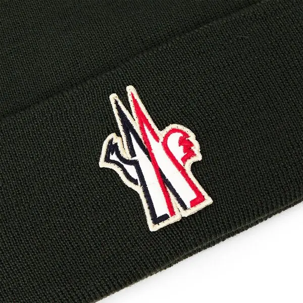 Moncler Solid Color Logo Cap