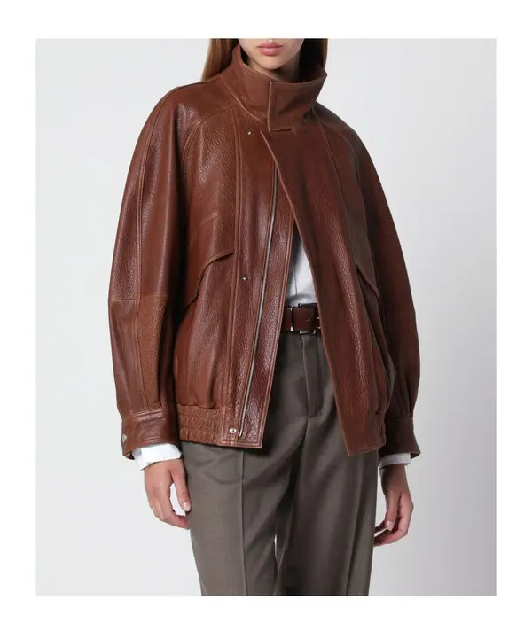 Nour Hammour Long-sleeve Leather Jacket - No