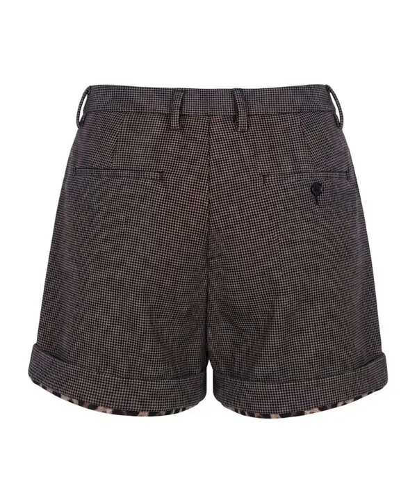 R13 Pleated Turn-up Shorts